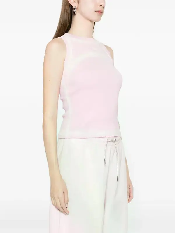 Off-White Spray-off Stamp Ribbed Tank Top - Pink