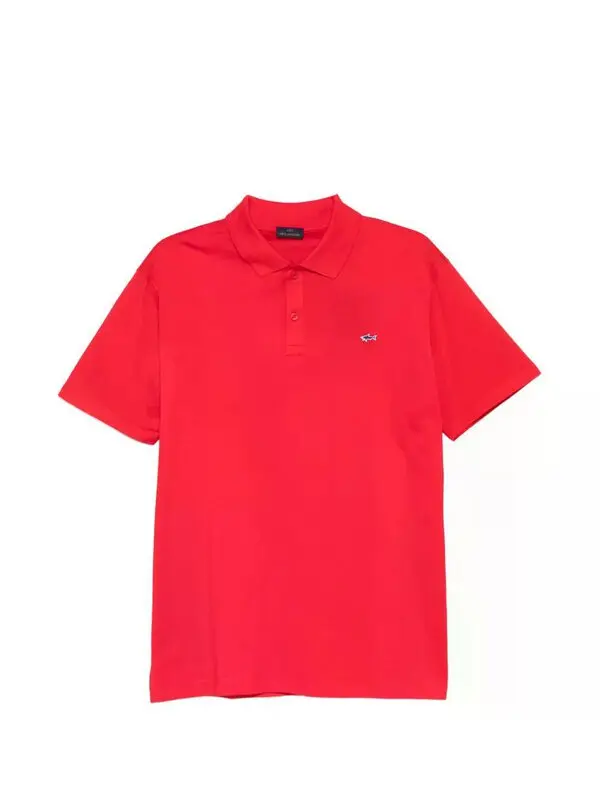 Paul & Shark Short-sleeve Logo-detail Polo Shirt - Red