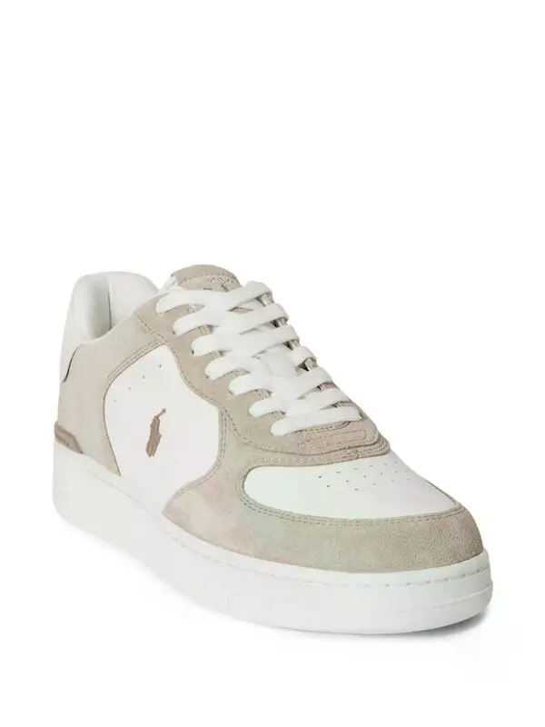 Polo Ralph Lauren Masters Court Leather Sneakers - Neutrals