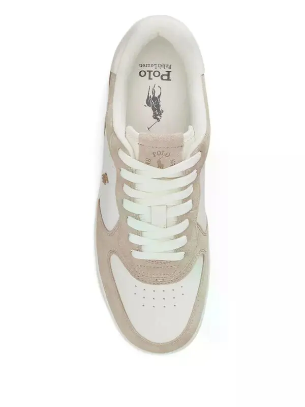 Polo Ralph Lauren Masters Court Leather Sneakers - Neutrals