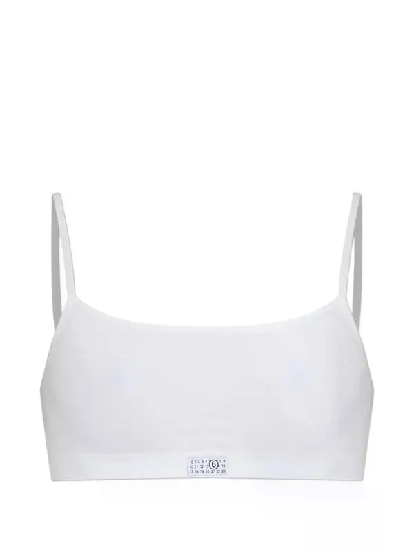 MAISON MARGIELA Ribbed Bra - White