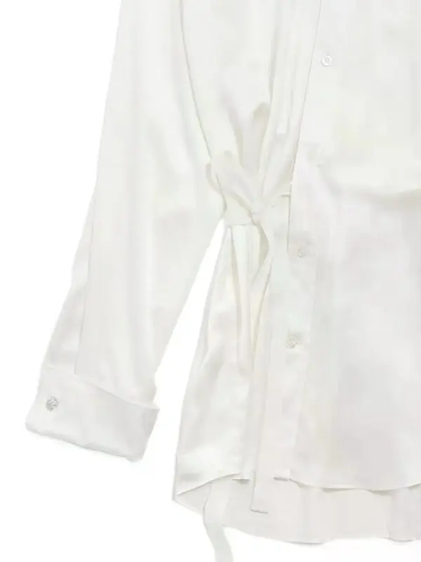 Balenciaga Tie-waist Shirt - White