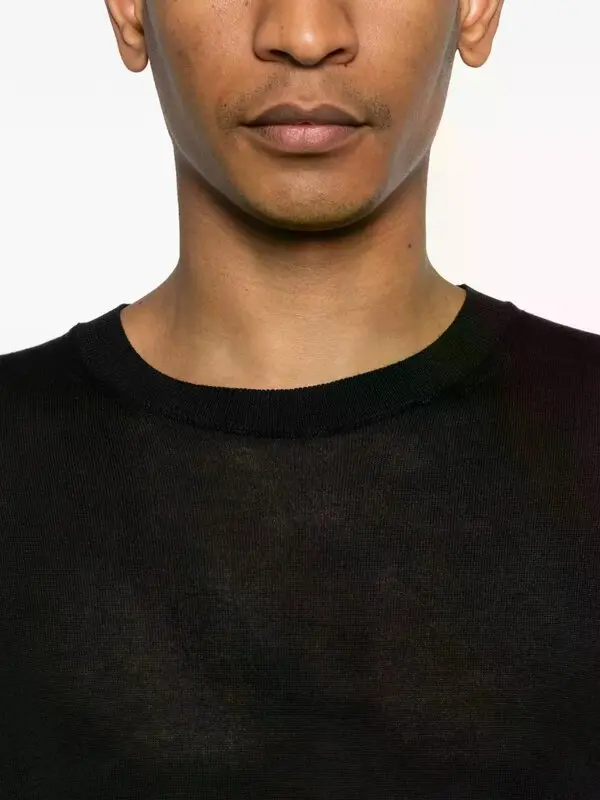 SEVEN GAUGE Crew-neck Sweater - Black