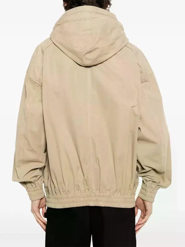 JUUN.J Hooded Zip-up Jacket - Neutrals