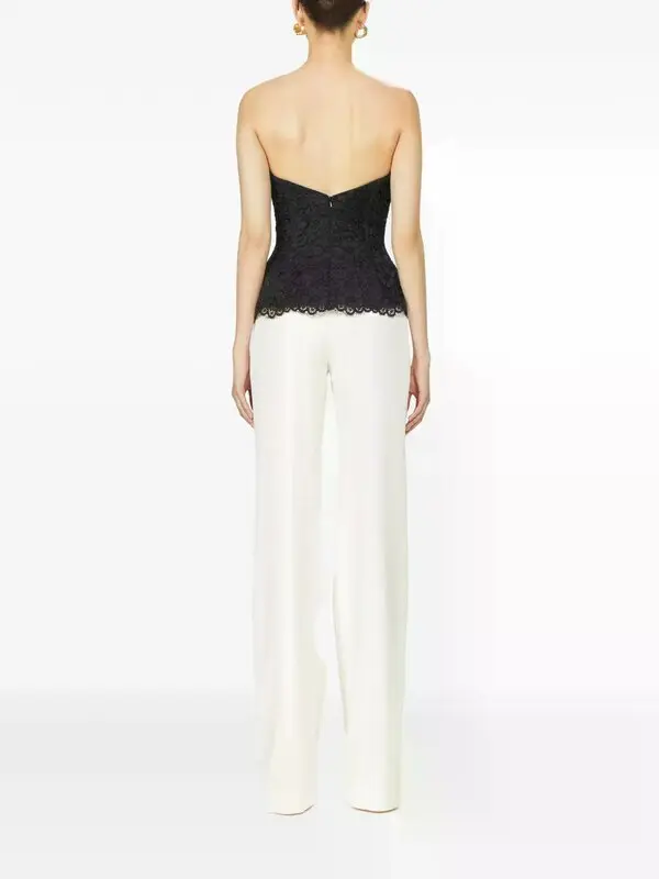 Costarellos Maree Crepe Tailored Trousers - White