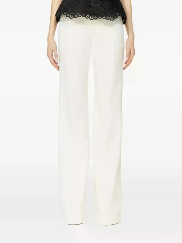 Costarellos Maree Crepe Tailored Trousers - White