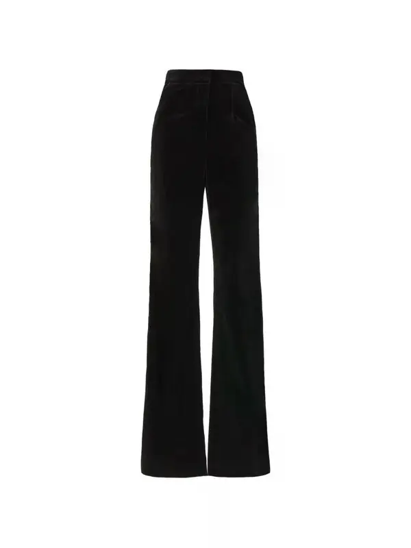 Costarellos Avice Velvet Wide-leg Trousers
