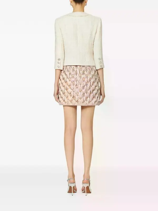 Costarellos Macie Crystal-button Cropped Jacket