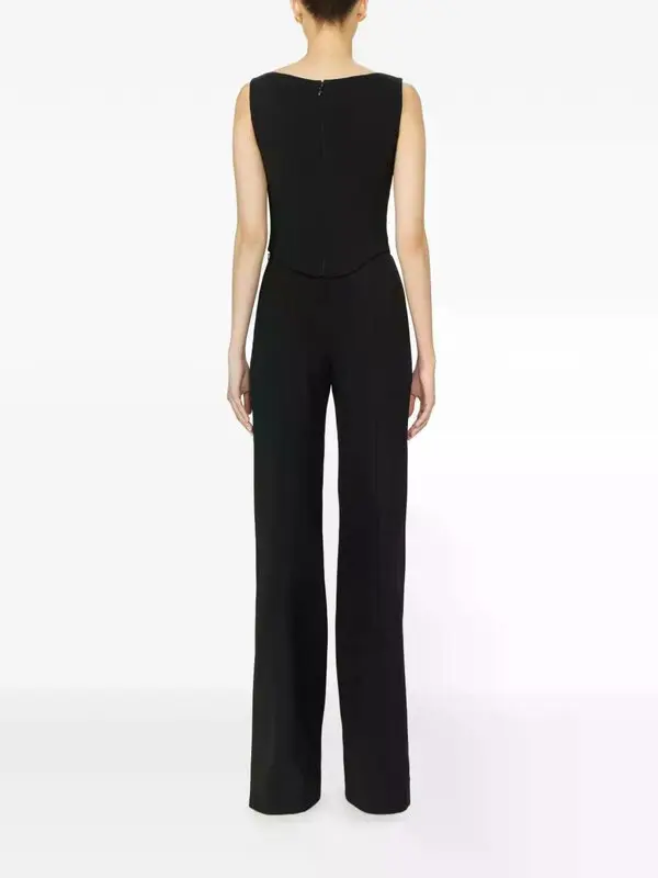Costarellos Maree Tailored Crepe Trousers - Black