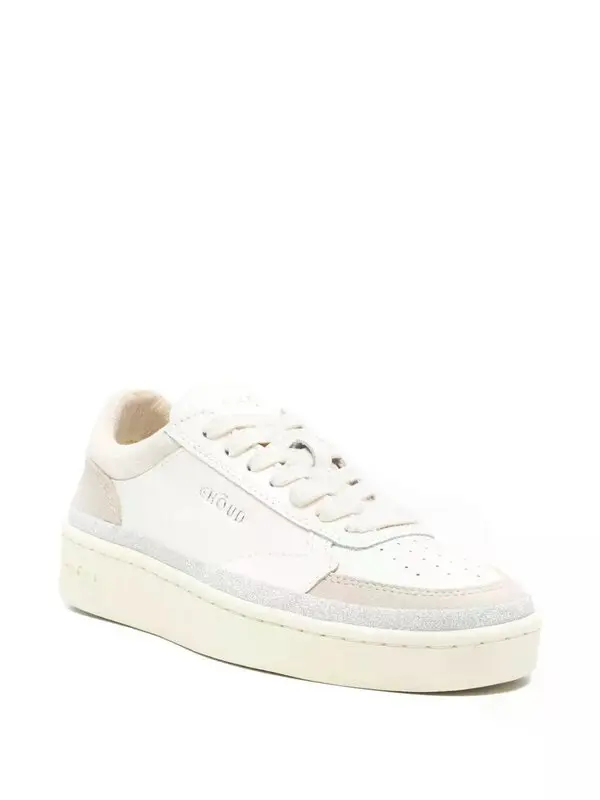GHOUD VENICE Pads Glitter-detail Sneakers - Neutrals