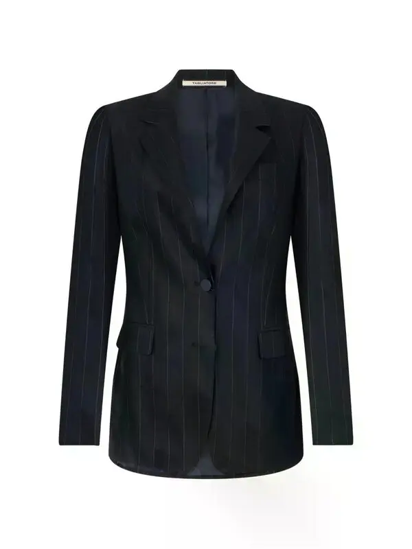 Tagliatore Pinstripe One-button Suit - Blue