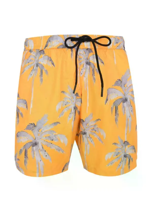 MAUNA KEA Palm-print Boardshorts - Orange