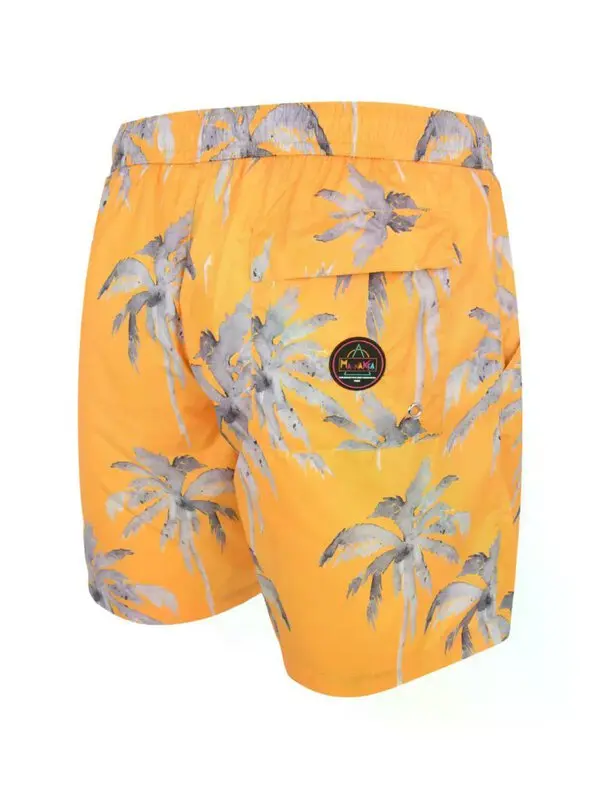 MAUNA KEA Palm-print Boardshorts - Orange