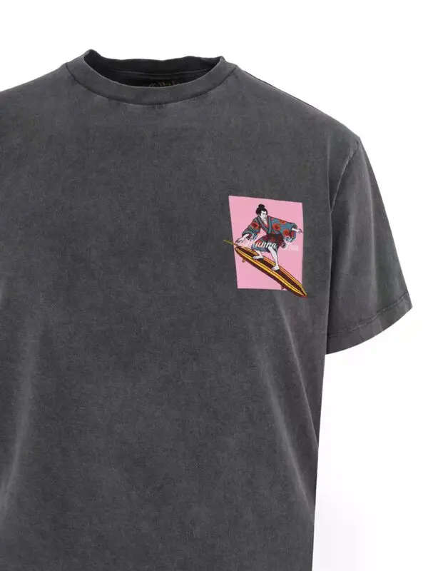 MAUNA KEA Samurai-graphic T-shirt - Grey