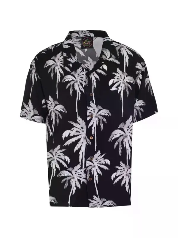 MAUNA KEA Palm-print Shirt - Black