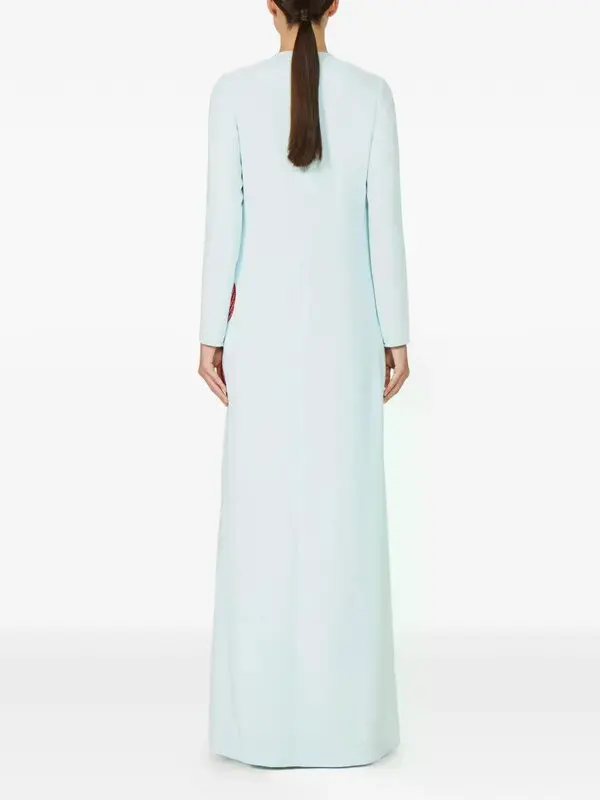 Costarellos Adeline Floral-embroidered Maxi Dress