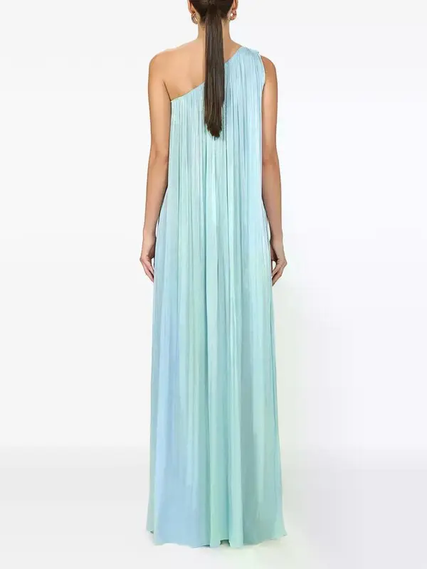 Costarellos Amabel Draped One-shoulder Maxi Dress - Blue