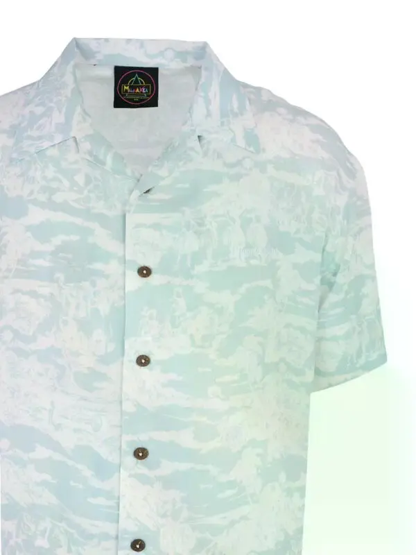 MAUNA KEA Buttoned Printed Hawaiian Shirt