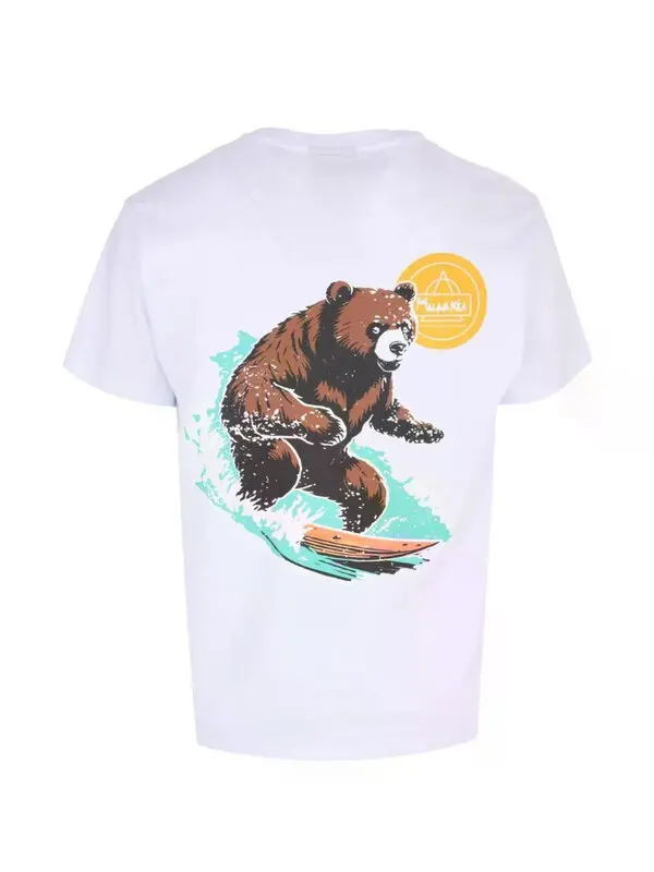 MAUNA KEA Surfing Bear-print T-shirt