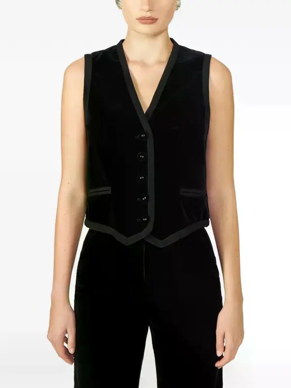 Costarellos Jetta Velvet Waistcoat