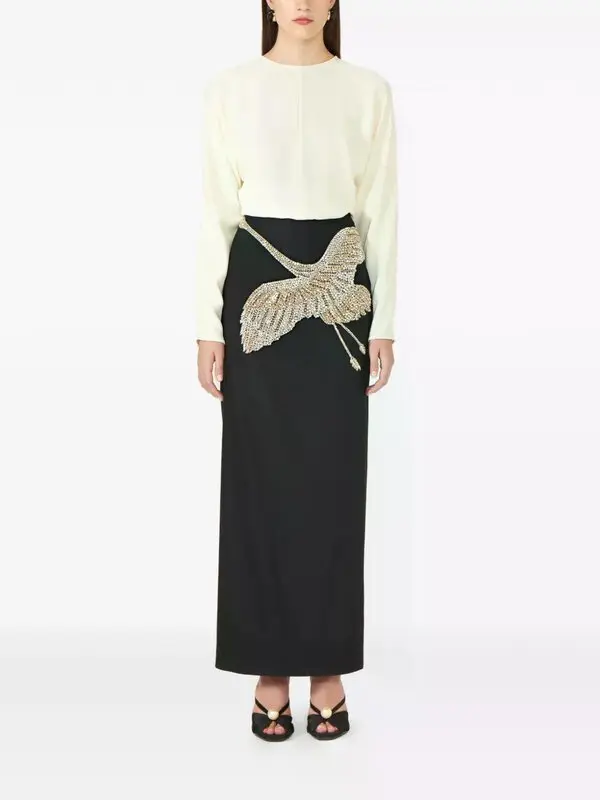 Costarellos Nirvelli Crystal-embellished Maxi Skirt