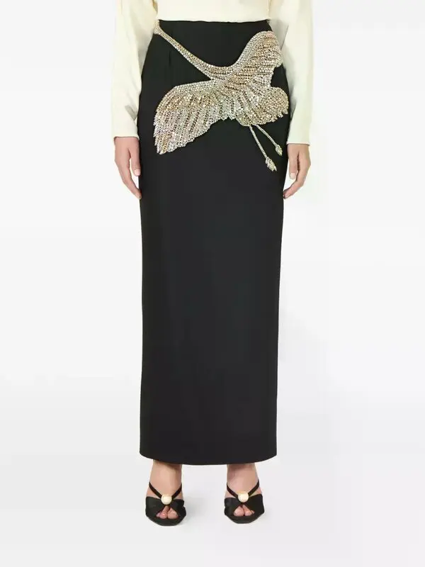 Costarellos Nirvelli Crystal-embellished Maxi Skirt