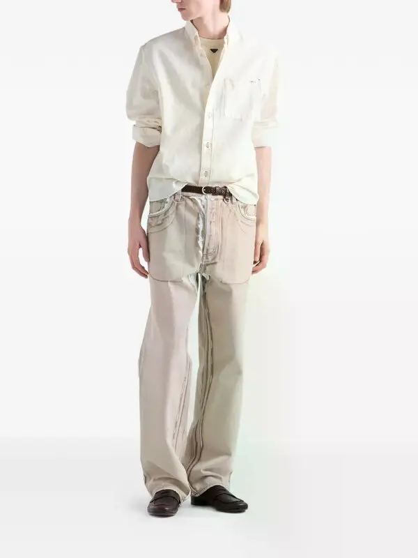 Prada Bull Denim Five-pocket Jeans - Neutrals