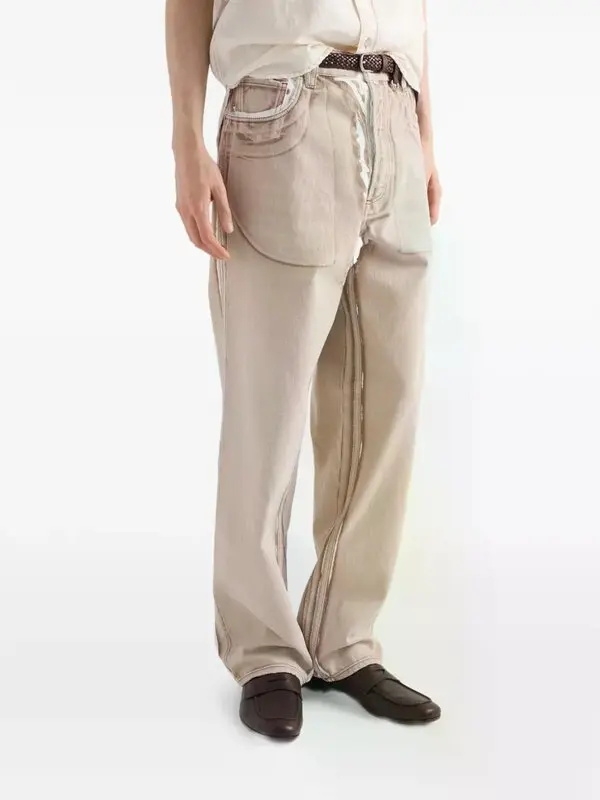 Prada Bull Denim Five-pocket Jeans - Neutrals