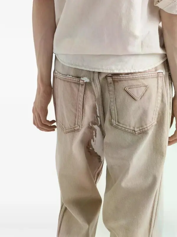 Prada Bull Denim Five-pocket Jeans - Neutrals
