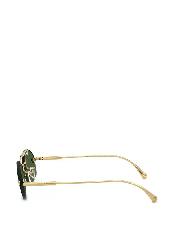 Versace Oval-frame Sunglasses - Gold