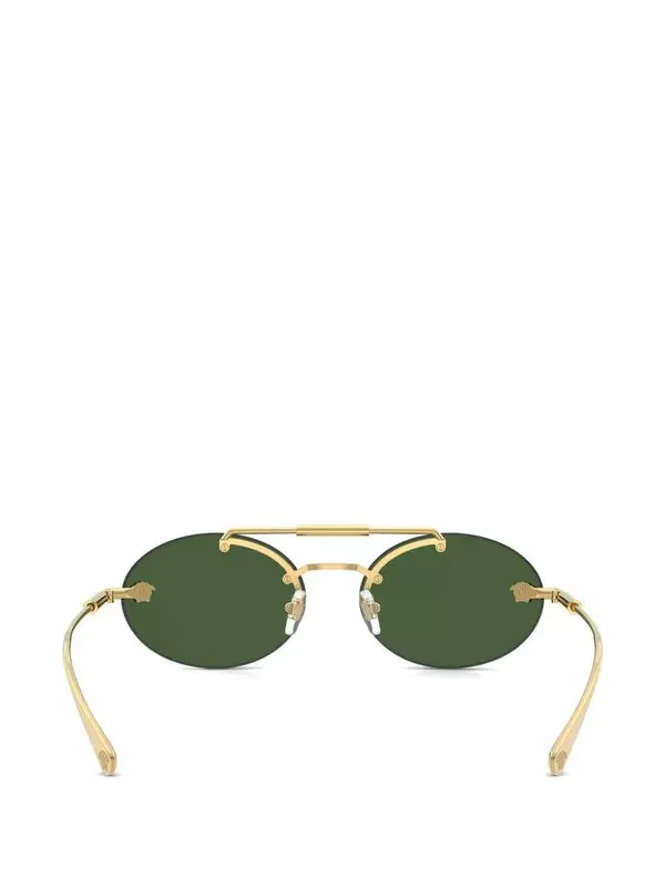 Versace Oval-frame Sunglasses - Gold