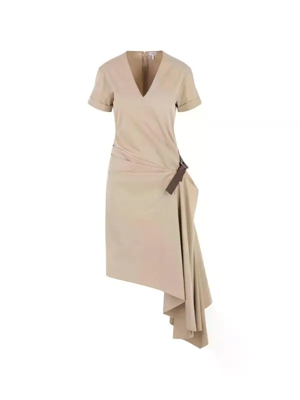Loewe Belted Draped Dress