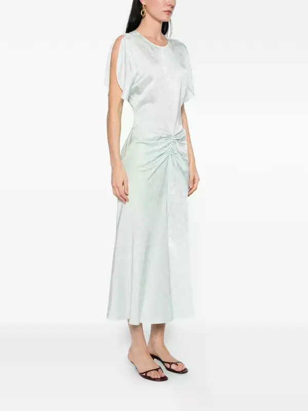 Victoria Beckham Floral-pattern Midi Dress