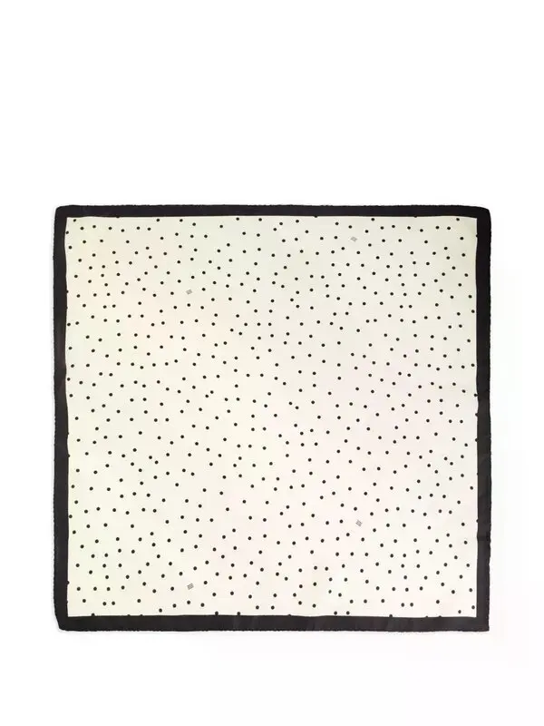 BY MALENE BIRGER Poula Polka-dot Border Scarf - Neutrals