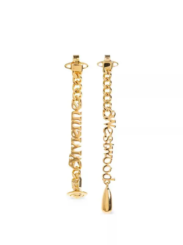 VIVIENNE WESTWOOD Chain Drop Earrings - Gold