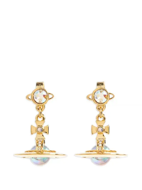 VIVIENNE WESTWOOD Petite Orb Drop Earrings - Gold