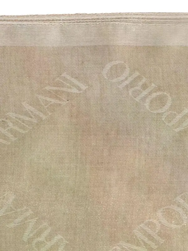 Emporio Armani Logo Scarf - Neutrals