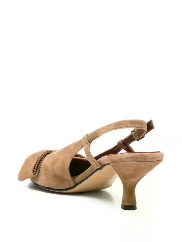 POMME D´OR Henriette Bow-detail Slingback Pumps
