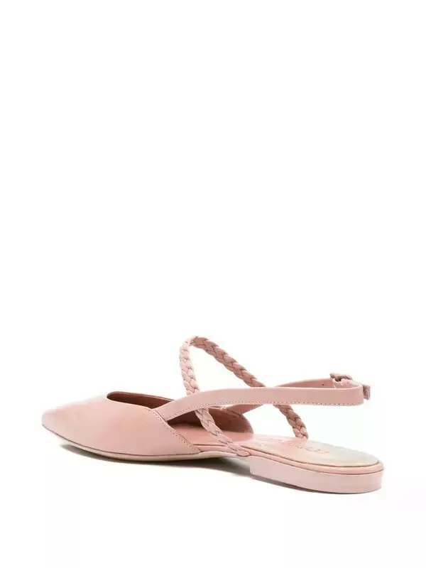 POMME D´OR Ingrid Braided Slingback Flat Pumps