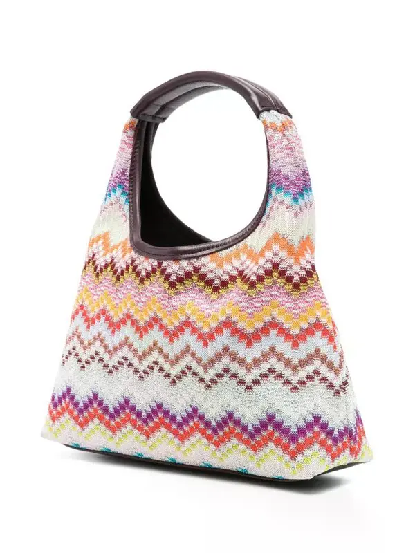 Missoni Raschel Zigzag-pattern Tote Bag