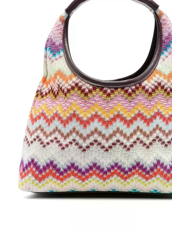 Missoni Raschel Zigzag-pattern Tote Bag