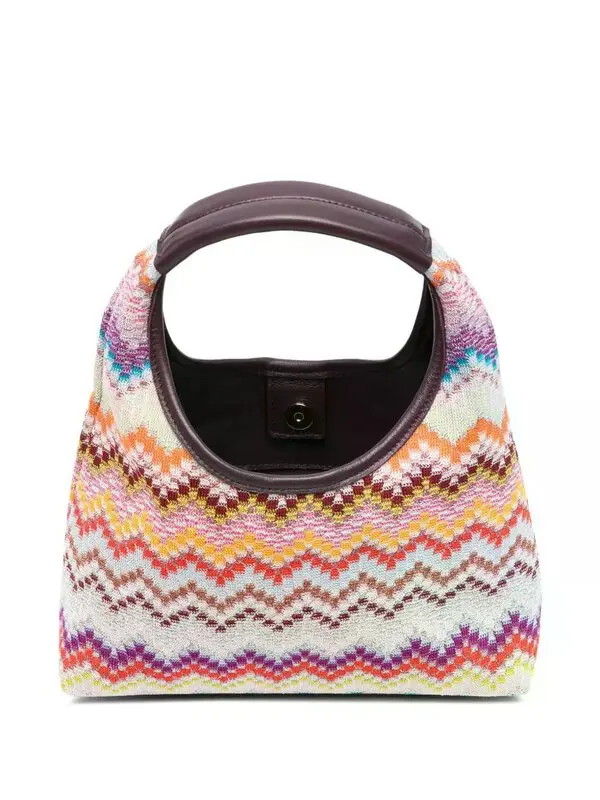 Missoni Raschel Zigzag-pattern Tote Bag