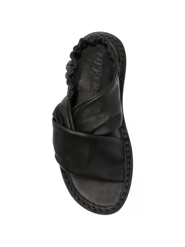 TRIPPEN Embrace Leather Sandals - Black