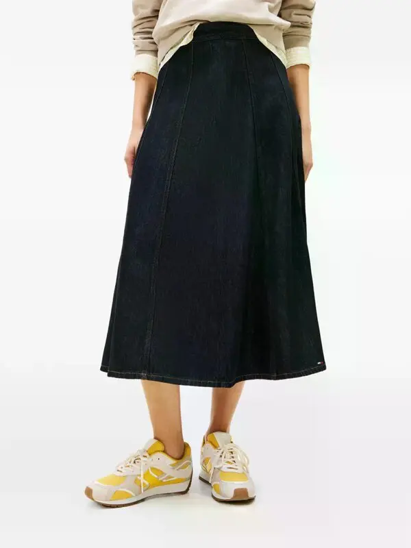 Tommy Hilfiger A-line Panelled Midi Skirt