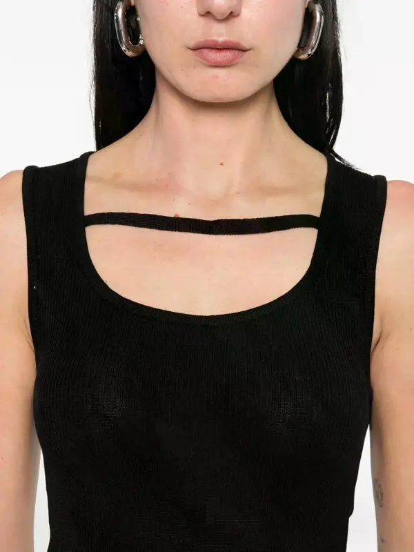 NICCOLO PASQUALETTI Corda Ribbed Tank Top