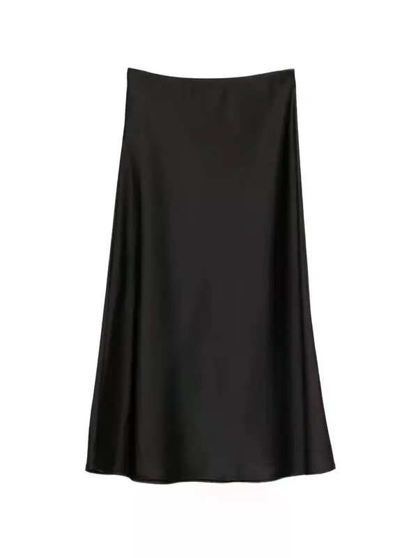 Imperial Elasticated Midi Skirt - Black