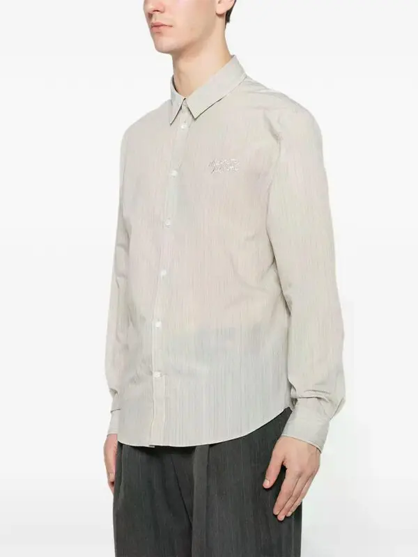 Maison Kitsuné Stripe-pattern Shirt - Neutrals