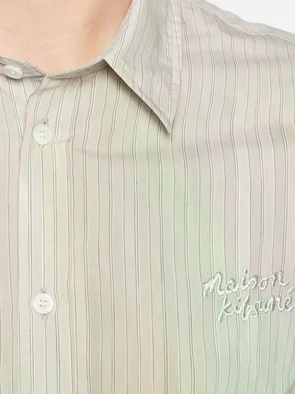 Maison Kitsuné Stripe-pattern Shirt - Neutrals