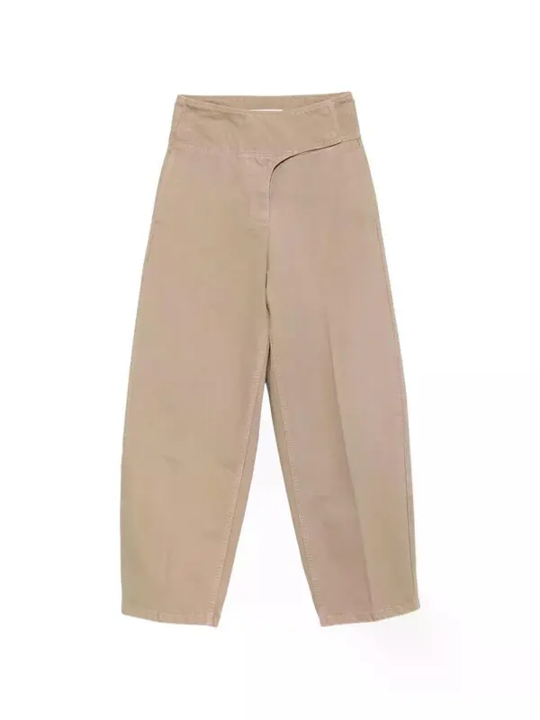 AMI Paris Wrapped Belted Trousers - Neutrals