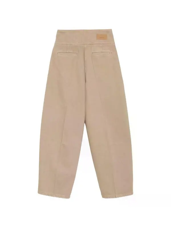 AMI Paris Wrapped Belted Trousers - Neutrals